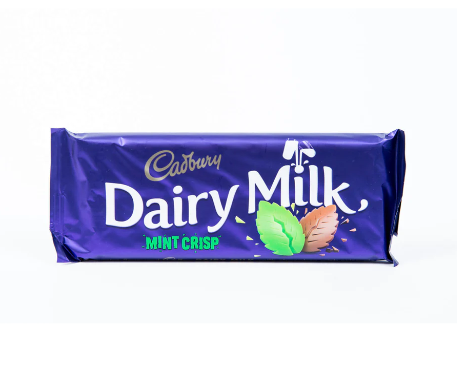 Cadbury Chocolate Slabs - Dairy Milk - Envy - Mint Crisp 150g – Saffarama